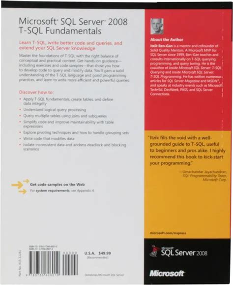 microsoft sql server 2008 t sql fundamentals