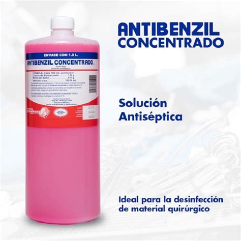 Antinbenzil Concentrado Rojo Solución 1 Litro Médica Depot