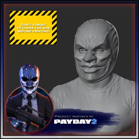 3d File Sydney Mask Payday 2・model To Download And 3d Print・cults