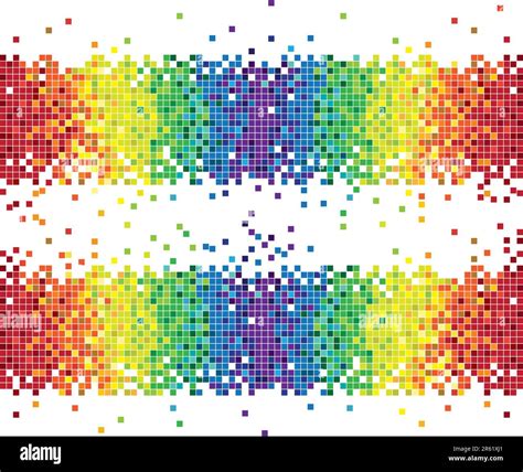 A Trendy Geometric Rainbow Pattern Stock Vector Image And Art Alamy