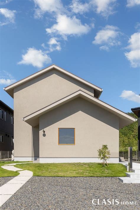 借景を望む家 家外観 おしゃれ 2階建て 外観 シンプルモダン 外観