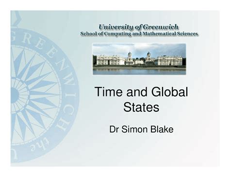 distributed information systems lecture 12 time and global states v1