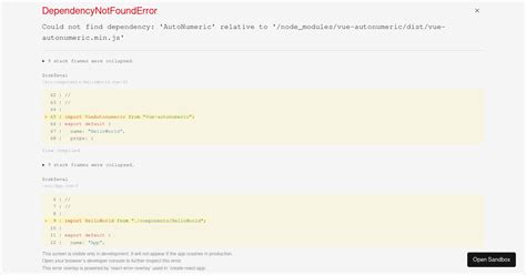 Vue Template Codesandbox