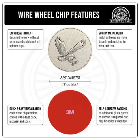 Eagle Chrome Metal Wire Wheel Chips