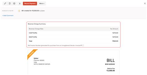 Apply Reverse Charge Faq Zoho Books