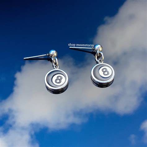 8 Ball Stud Earrings Shop Moonstorm