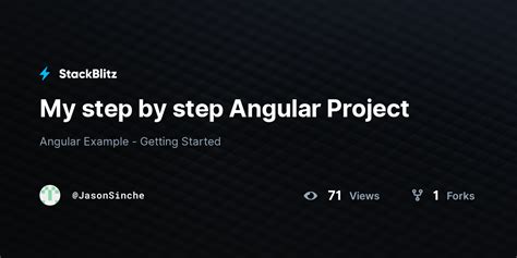 my step by step angular project stackblitz