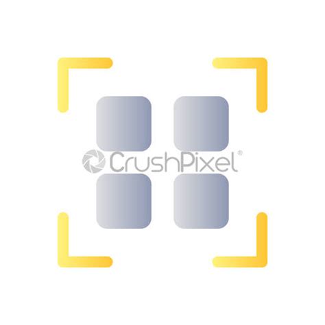 scan qr code flat gradient color ui icon stock vector 5268317