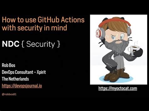 Ndc Conferences Talk How To Use Github Actions With Security In Mind
