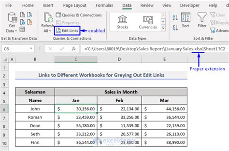 Solutions For Greyed Out Edit Links Or Change Source Option In Excel