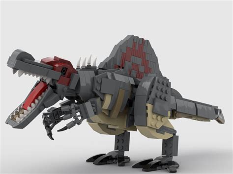 Lego Moc Spinosaurus Minifigure Scale By Astro2022 Rebrickable Build With Lego
