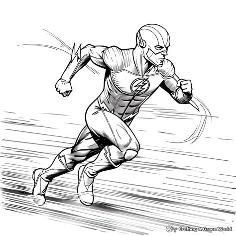The Flash Coloring Pages Cw 3