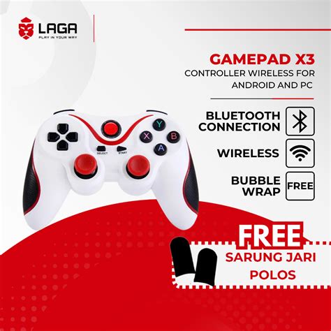 Jual Gamepad Joystick Bluetooth Wireless Controller For Android Terios X3 With Holder Shopee