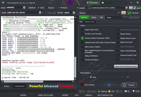 Huawei AMN-LX9 (Y5 2019) FRP Remove Success by Hydra Tool - GSM-Forum