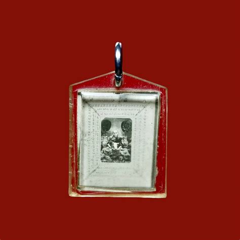 รูปถ่ายหลวงพ่อกลั่น วัดพระญาติ ปี 2512 หลวงปู่ดู่ วัดสะแกปลุกเสก ด้านหลังมีจาร Photo Lp Klan