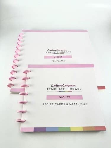 Crafters Companion Template Library Violet Recipe Cards Making Book