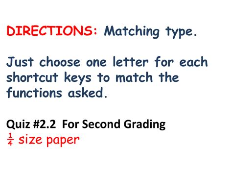 Keyboard Shortcuts Quiz At Leslie Welch Blog