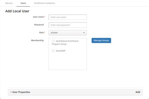 User Accounts Roles And Enrollment Citrix Endpoint Management