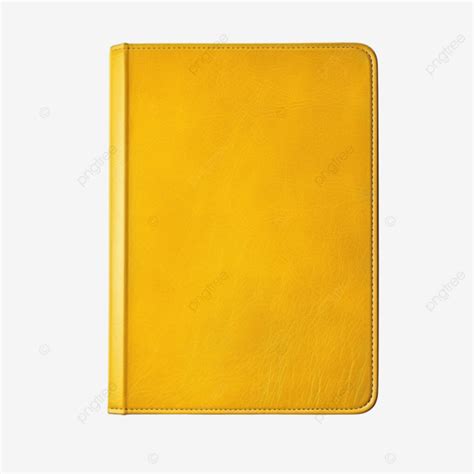모형용 클리핑 패스를 사용하여 격리된 노란색 빈 가죽 책 노트 책 인주 Png 일러스트 및 이미지 에 대한 무료 다운로드 Pngtree