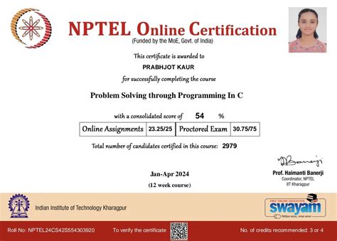 Prabhjot Kaur On Linkedin 🎉 Excited To Share That Ive Successfully Completed The C Programming