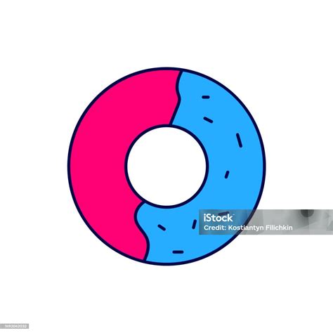 흰색 배경에 고립 된 달콤한 유약 아이콘도 우넛 을 채웠다 벡터 가득 찬에 대한 스톡 벡터 아트 및 기타 이미지 가득 찬 귀여운 다중 색상 Istock