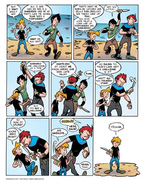 Beowulf And Grendel Comic Strip