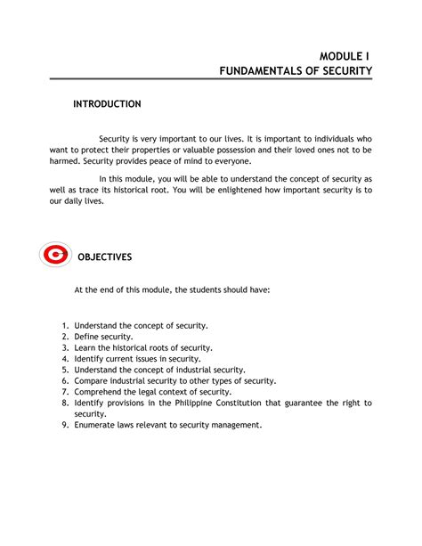Module Security Activity MODULE I FUNDAMENTALS OF SECURITY Security Is Very Important To