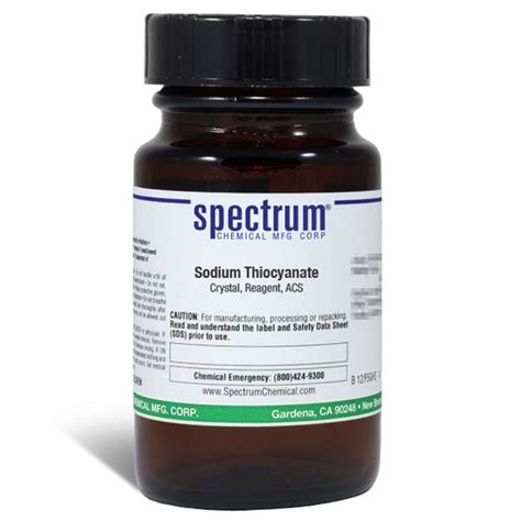 Sodium Thiocyanate Crystal Acs 98 Spectrum Chemical 25 G Buy Online Spectrum Chemical