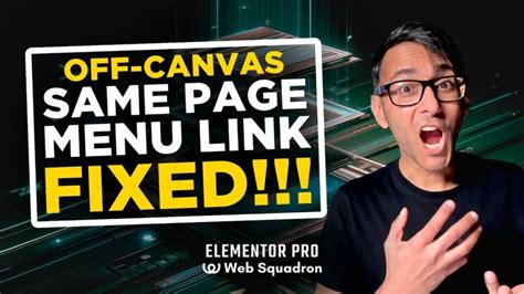 Imran Siddiq On Linkedin Ive Fixed The Off Canvas Same Page Menu