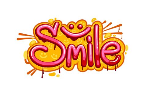 Smile Word Art Vector Images Over 4100