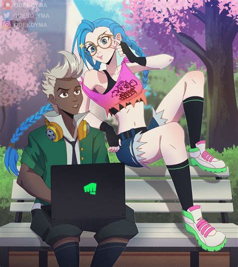 Jinx E Ekko Jinx And Ekko Desenhos Legais Referência De Desenho
