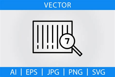 Vector Barcode Scan Outline Icon Graphic By Muhammad Ali Creative Fabrica