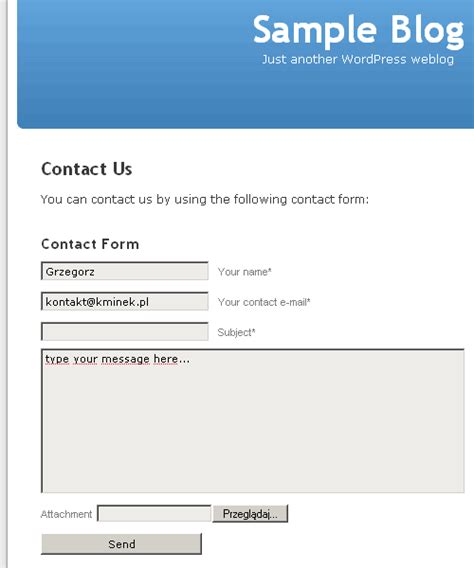 Build Your Own Wordpress Contact Form With An Attachment Aupport And