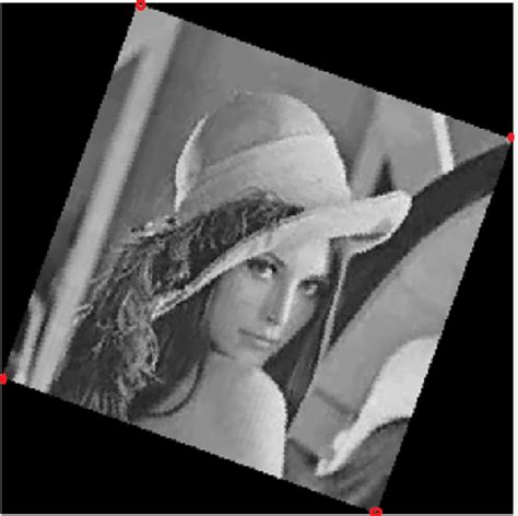 How To Get The Four Corner Of An Image Rotated In Matlab Researchgate