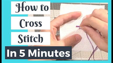 LEARN TO CROSS STITCH In Minutes How To Cross Stitch Tutorial For Beginners Flosstube YouTube