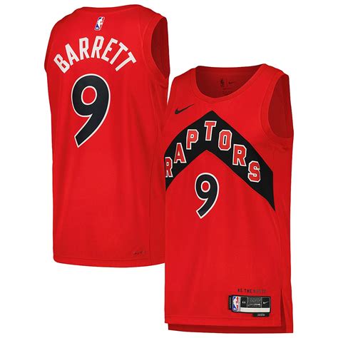Unisex Nike Rj Barrett Toronto Raptors Swingman Player Jersey Icon Edition Academy