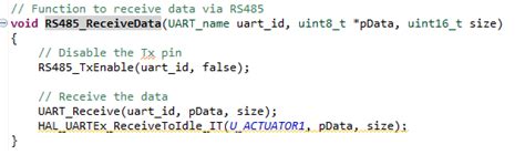 issues with rs485 communications using stm32f723ze