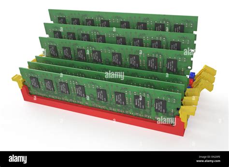 DDR Memory Modules Isolated On White Background Stock Photo Alamy