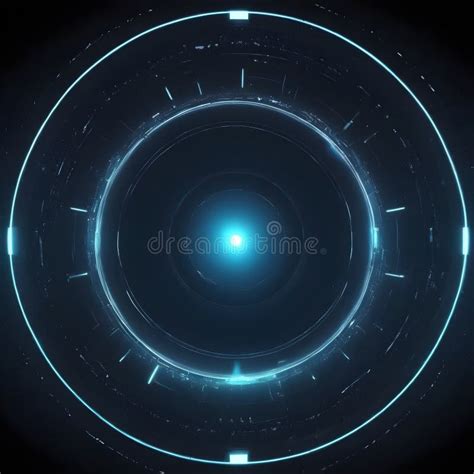 Abstract Modern Circular Space Futuristic Round Background Graphic Technology Futuristic