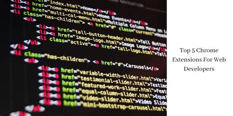 the top 5 chrome extensions for web developers in 2023