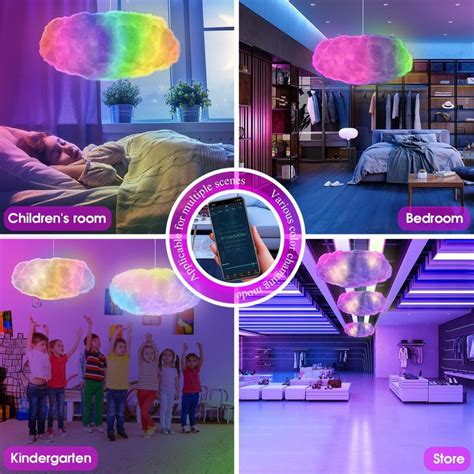 Led Cloud Light For Bedroom Wooherloo Floating Cloud Lamp Smart App