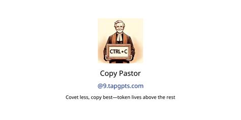 Copy Pastor GPTs Features And Functions Examples And Prompts GPT Store