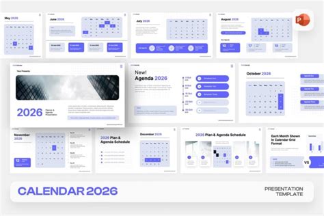 2026 年日历 Powerpoint 蜜芽设计 优质平面设计资源素材免费下载