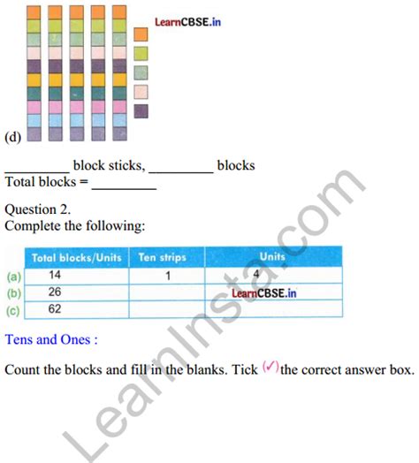 A Day At The Beach Class 2 Worksheet With Answers Maths Chapter 1
