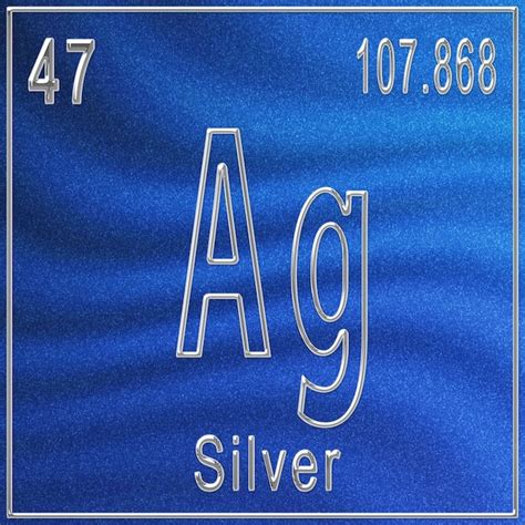 Premium Photo Silver Chemical Element Sign With Atomic Number And Atomic Weight Periodic