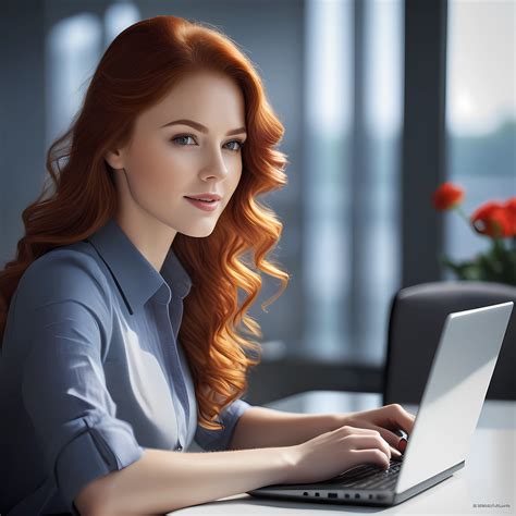 Download Ai Generated Woman Laptop Royalty Free Stock Illustration Image Pixabay