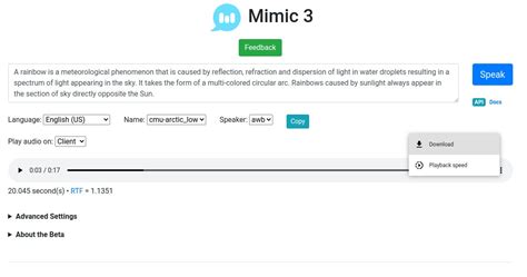 Mimic 3 Local Neural Text To Speech Engine Rs1 Linux Tools