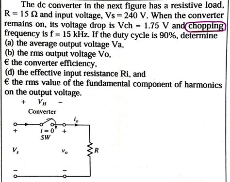 Answered The Dc Converter In The Next Figure Has… Bartleby