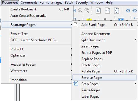 Reverse Pages In A PDF Document Using PDF Studio PDF Studio Knowledge Base