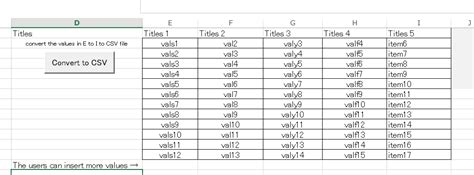 Unable To Create A Logic To Convert The Values In Excel To Csv The